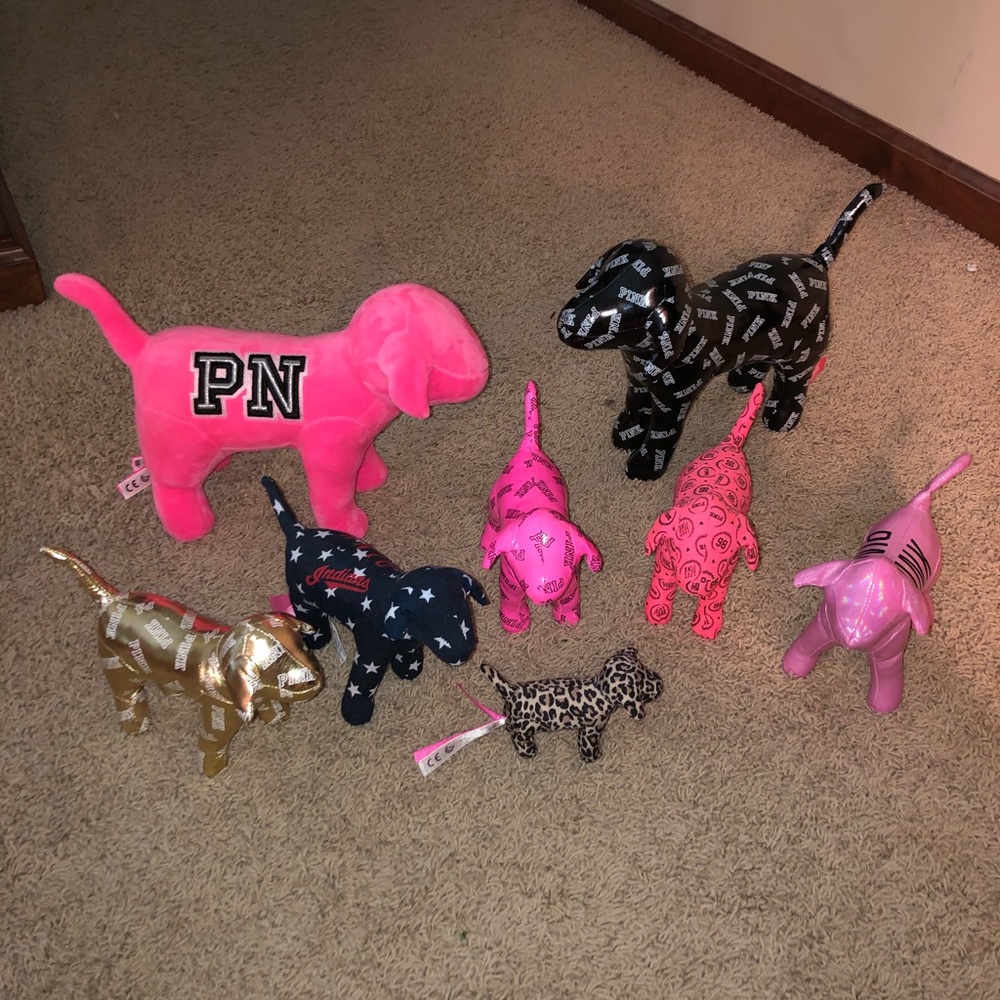 Pink Dogs Cute Collectible Items - Gem